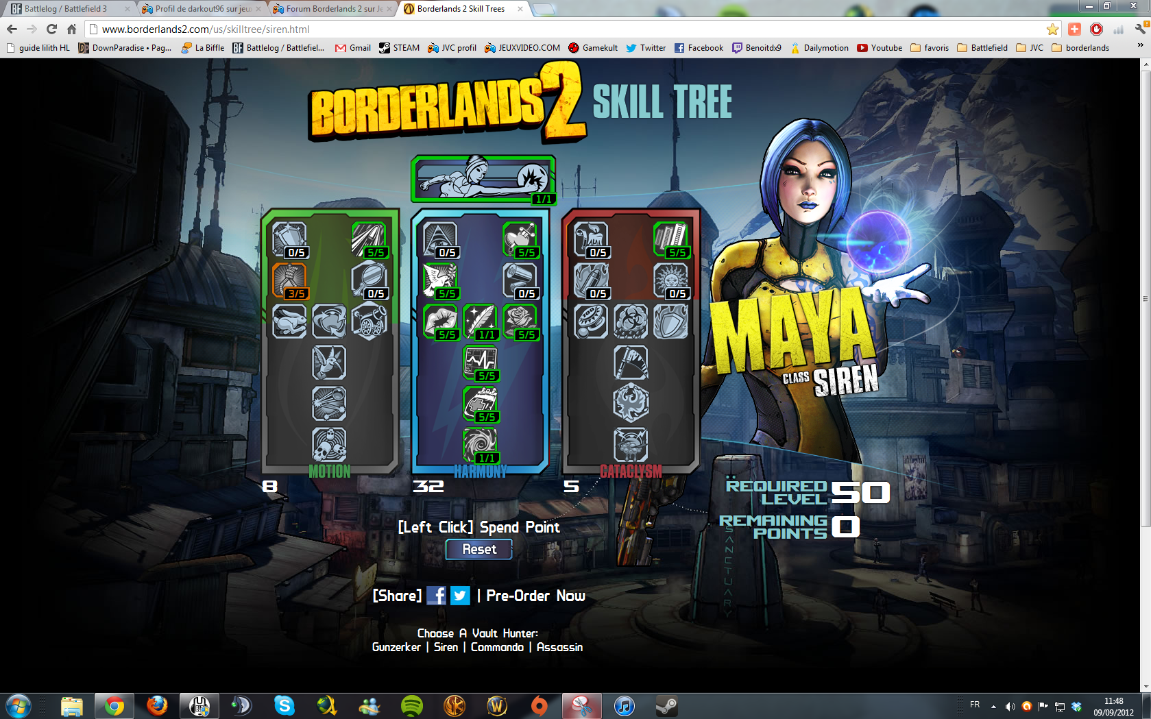 Skill Tree Builder sur le forum Borderlands 2 - 08-09-2012 11:19:02 ...