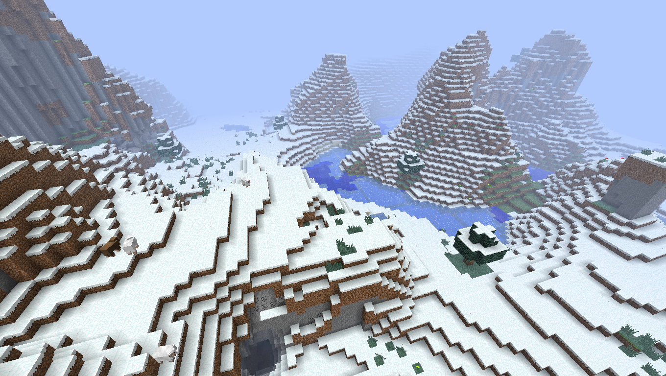 Superbe seed plaine, montagnes et neige sur le forum Minecraft - 14-02 ...
