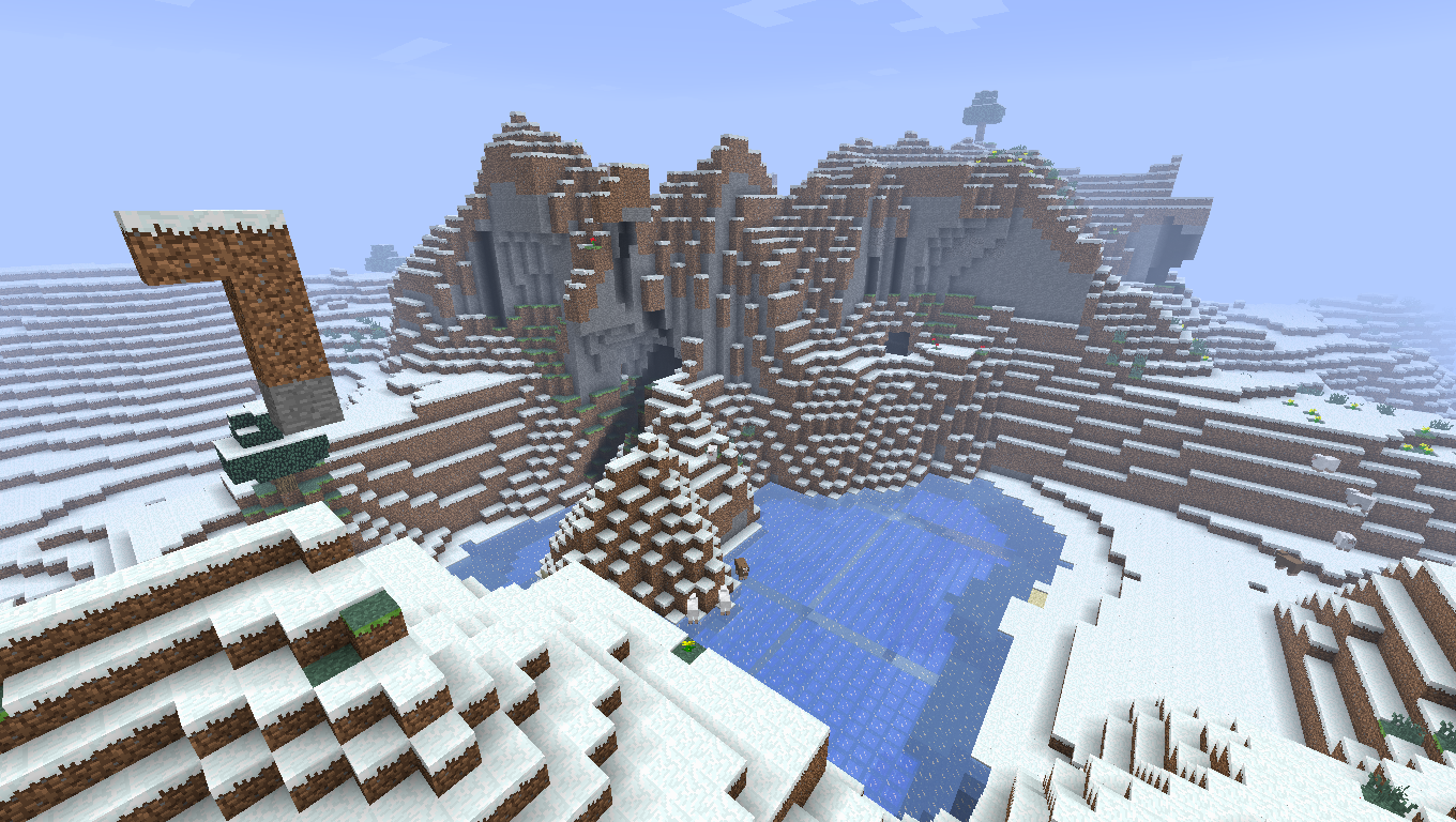 Superbe seed plaine, montagnes et neige sur le forum Minecraft - 14-02 ...