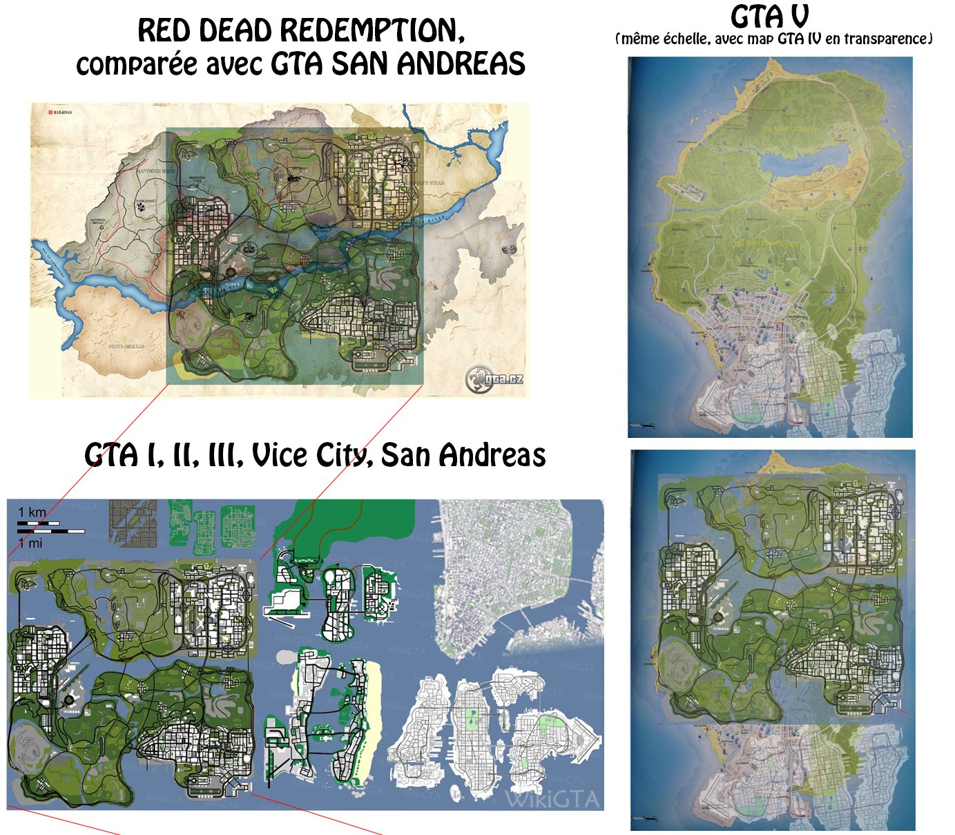 Comparaison maps GTA 5 / SA / RDR / JC2 sur le forum Grand Theft Auto V ...