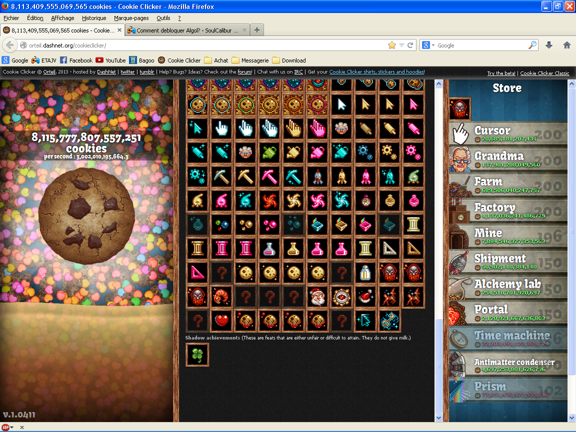 Vos techniques ! sur le forum Cookie Clicker - 22-02-2014 08:52:43 ...
