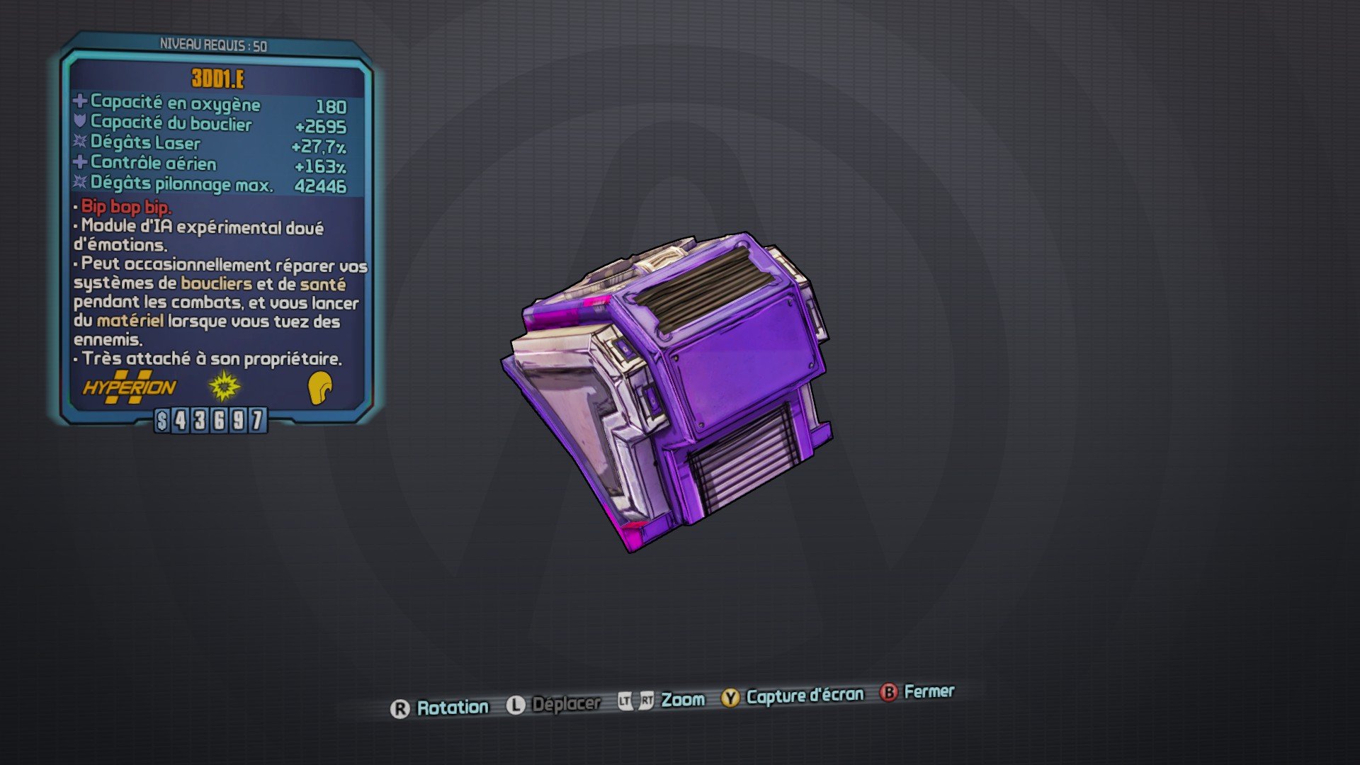 Armes de légendes sur le forum Borderlands The Pre-Sequel ! - 14-10 ...