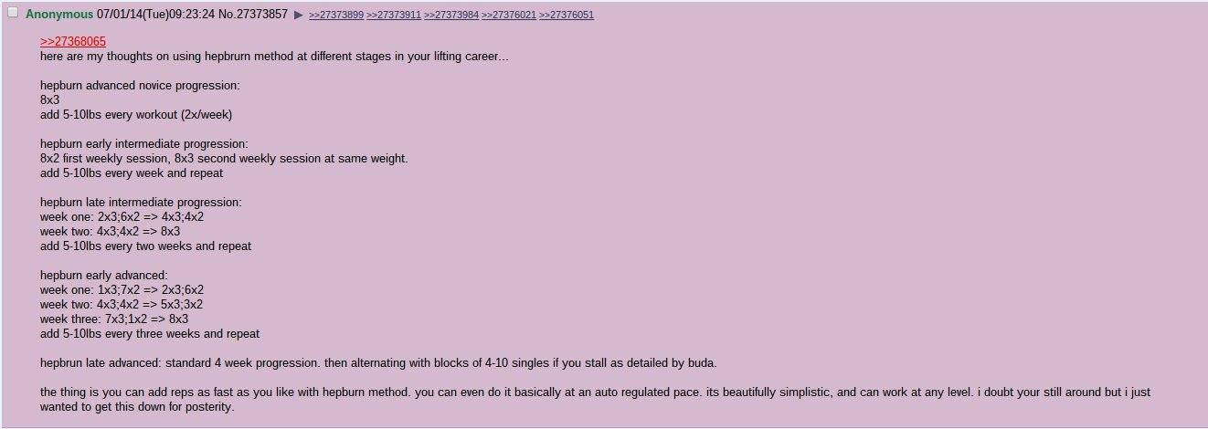 Cycler ses entraînements : quelques cycles pour vous sur le forum ...