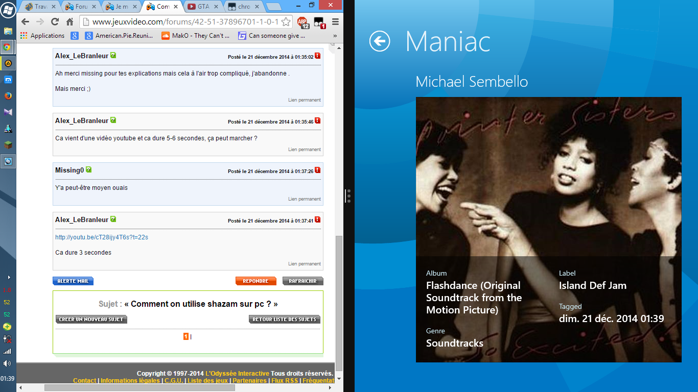Comment on utilise shazam sur pc ? sur le forum Blabla 18-25 ans - 21 ...