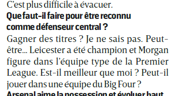 Matt Spiro on Twitter: "Koscielny tells L'Equipe recognition will only ...