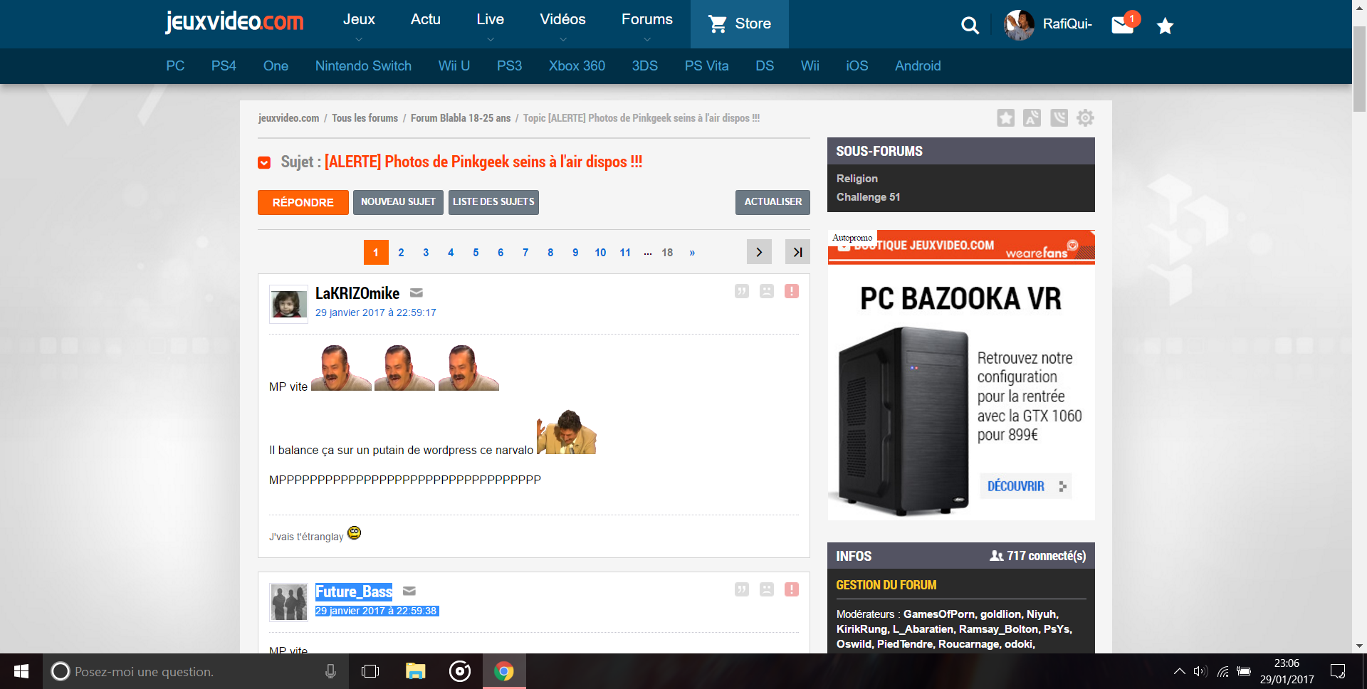 Les 800 puceaux sur le topic Pinkgeek sur le forum Blabla 18-25 ans ...
