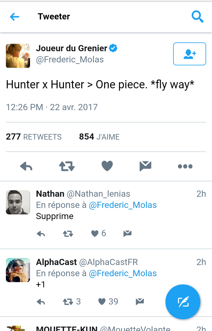 Le Joueur du Grenier parle de Hunter x Hunter sur le forum Blabla 18-25 ...