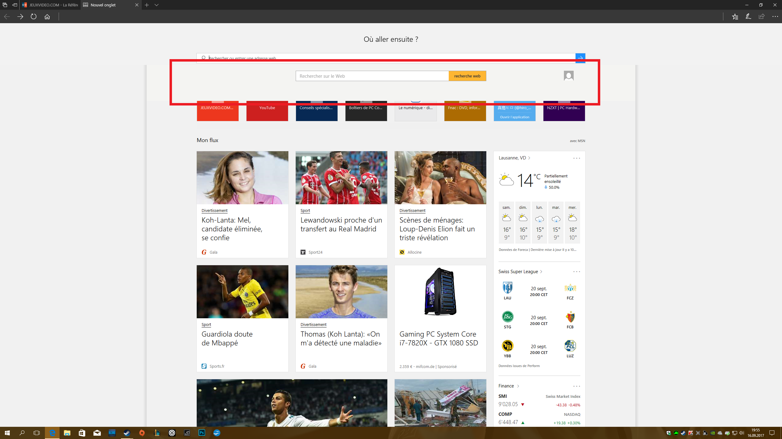 Microsoft Edge problème bug Bing sur le forum Hardware - 16-09-2017 20:14:33 - jeuxvideo.com