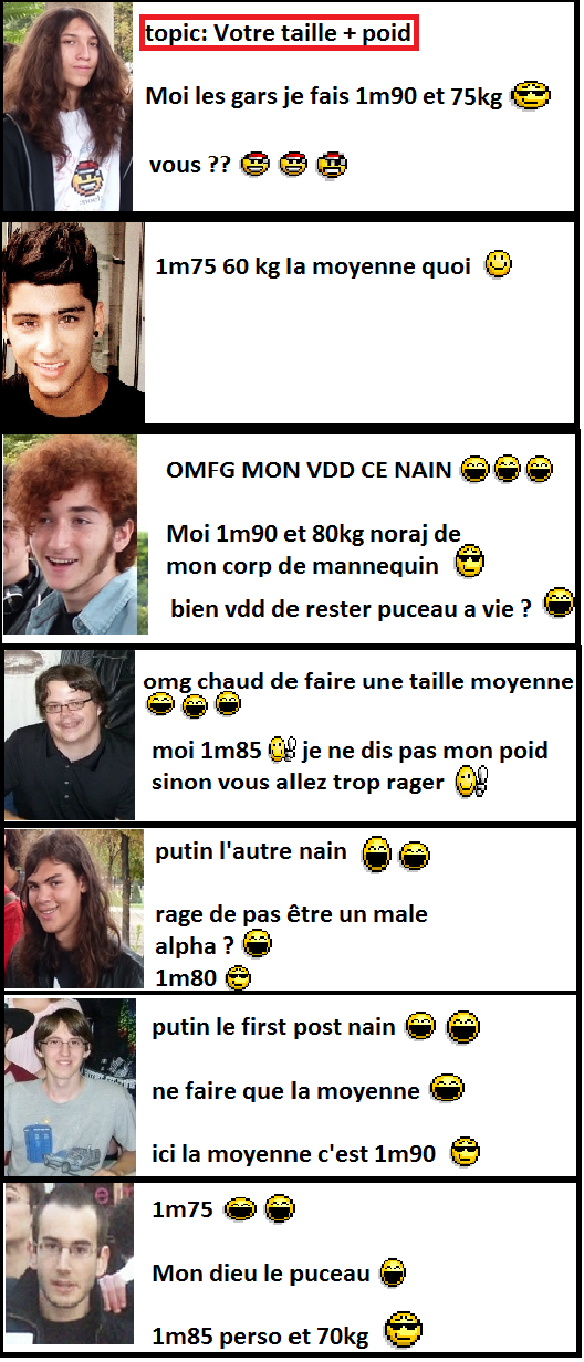 « Les Hommes Qui Font De 1m80 Sous Hommes Rire Sur Le Forum
