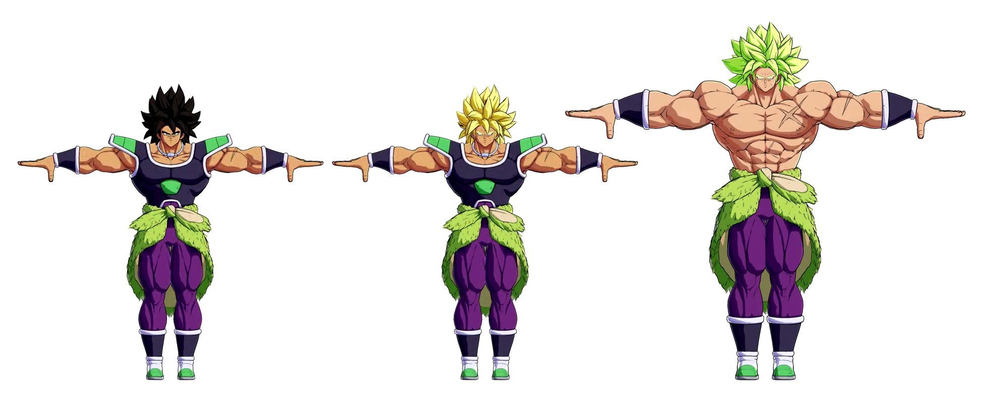 L'échelle des tailles entre Broly DBS et Gogeta est la bonne sur le ...