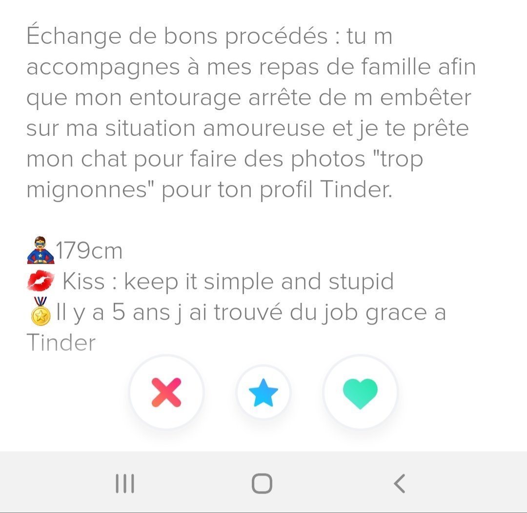 Ce genre de meuf sur tinder... sur le forum Suisse - 11-05-2020 14:24: ...