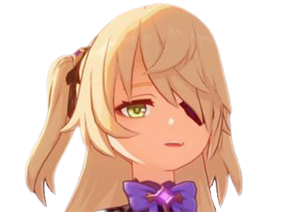 Sticker de Aska sur impact fischl kikoojap genshin