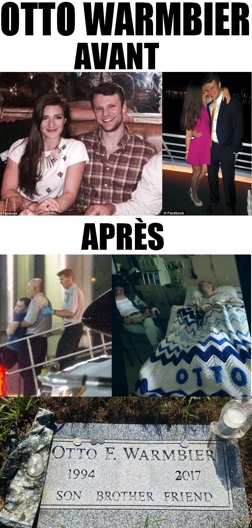 PHOTO : Otto Warmbier avant et après son retour de Corée du Nord sur ...