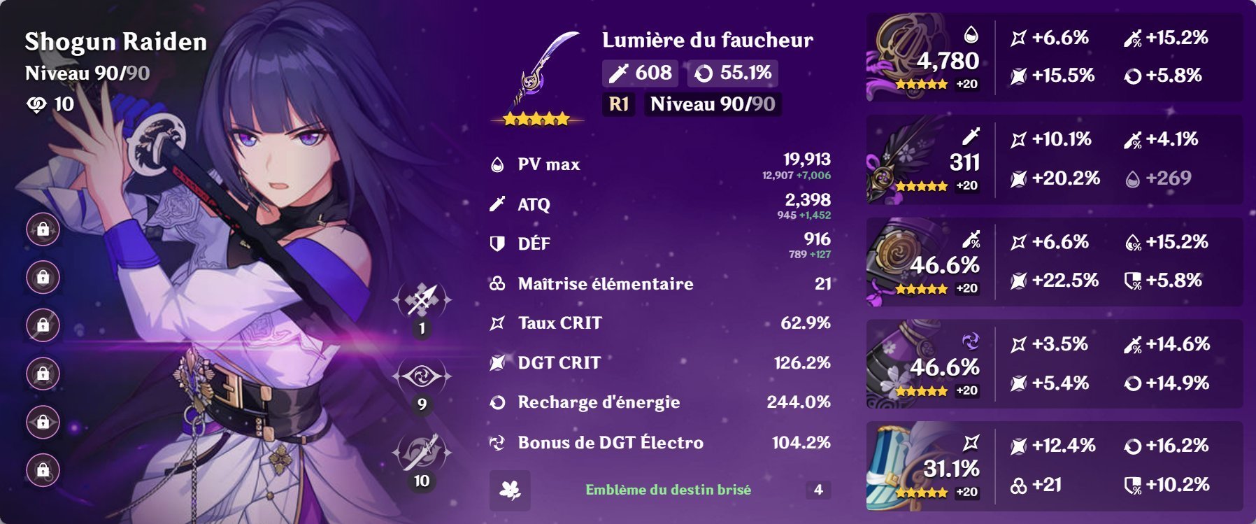 open beta Enka network, venez créer vos cartes de personnage! sur le ...