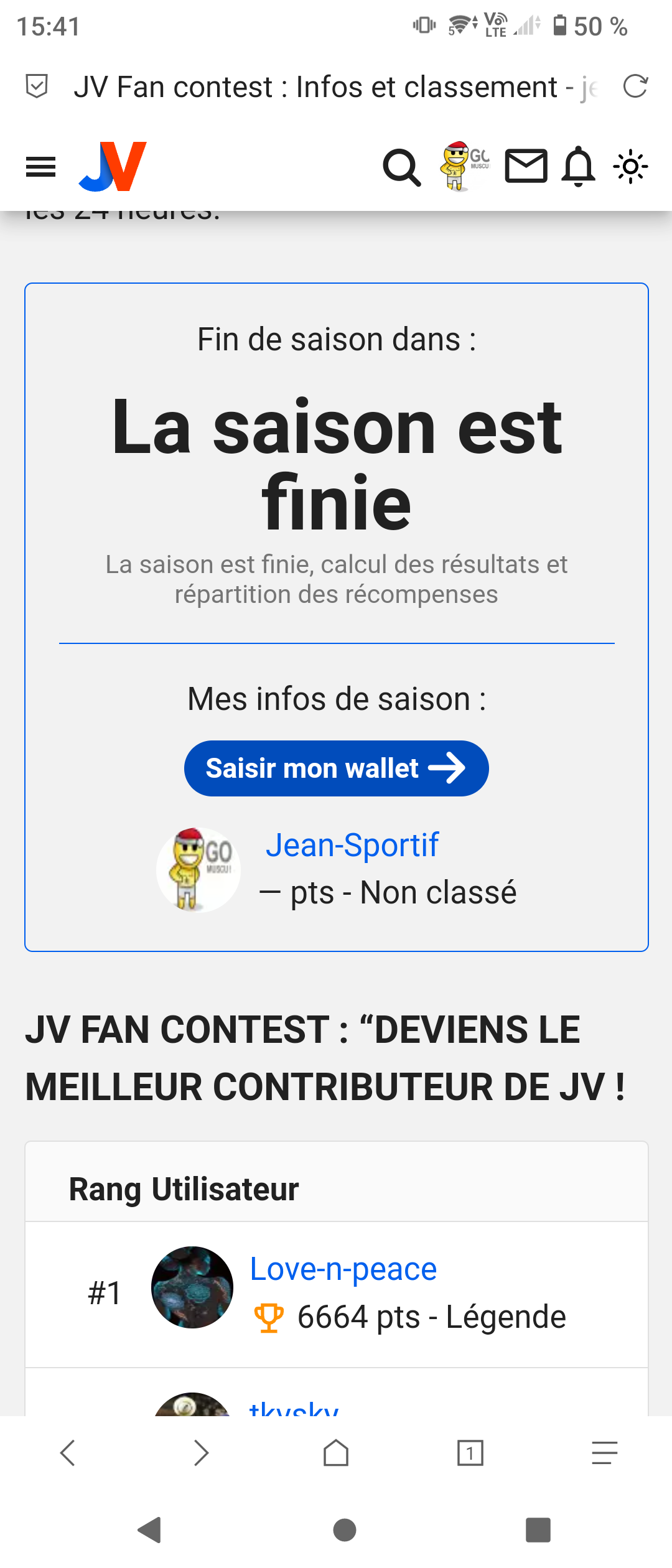 [HELP] Pourquoi je n'ai pas été classé dans le JV CONTEST ? sur le ...