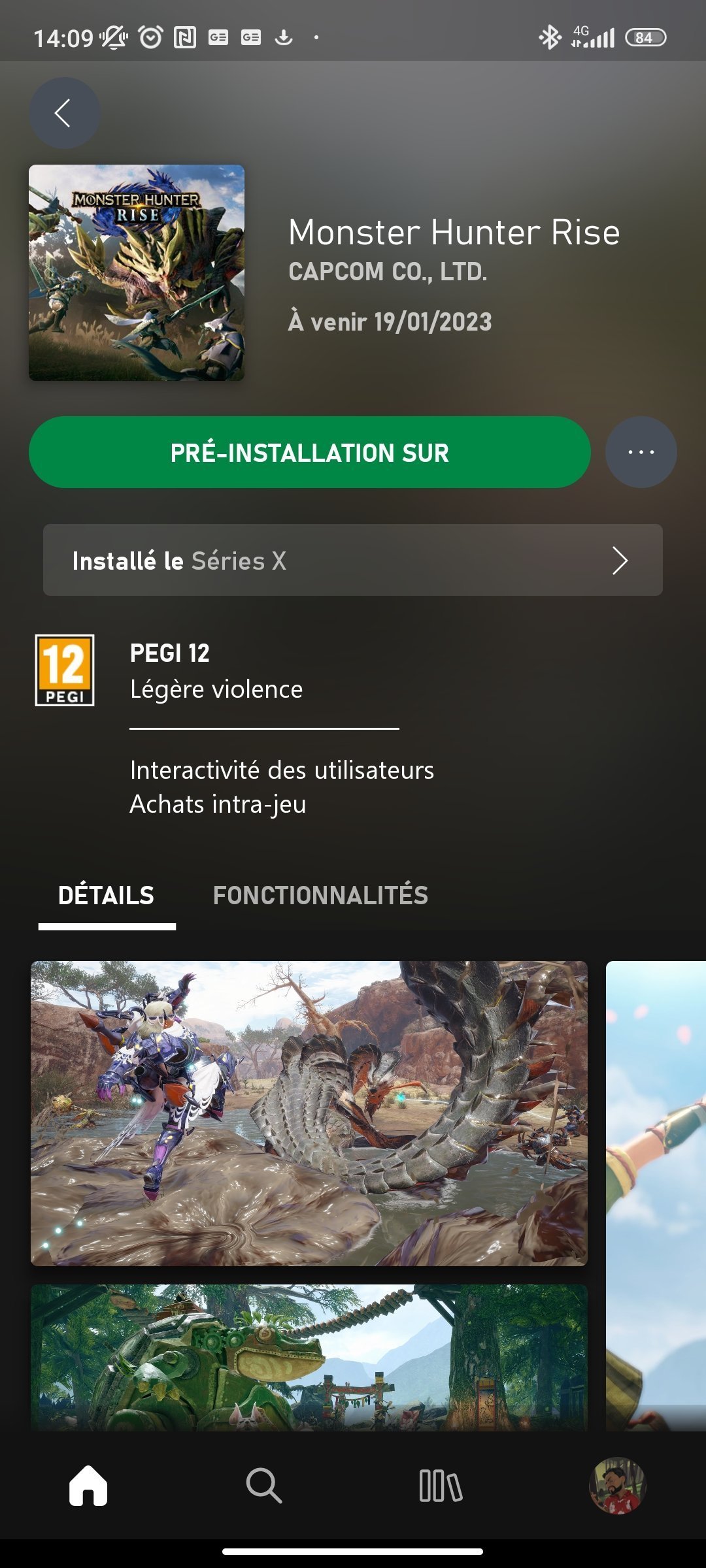 Monster Hunter Rise gamepass sur le forum Xbox Series X - 30-11-2022 18 ...