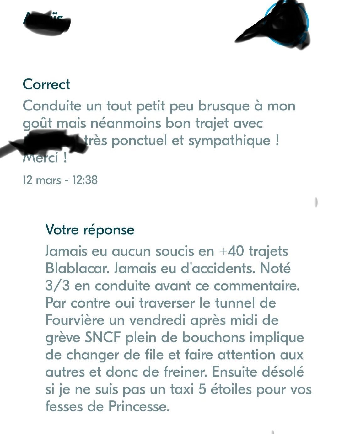 [photo] Ma Réponse à Lavis D1 Fille Sur Blablacar Sur Le Forum Blabla