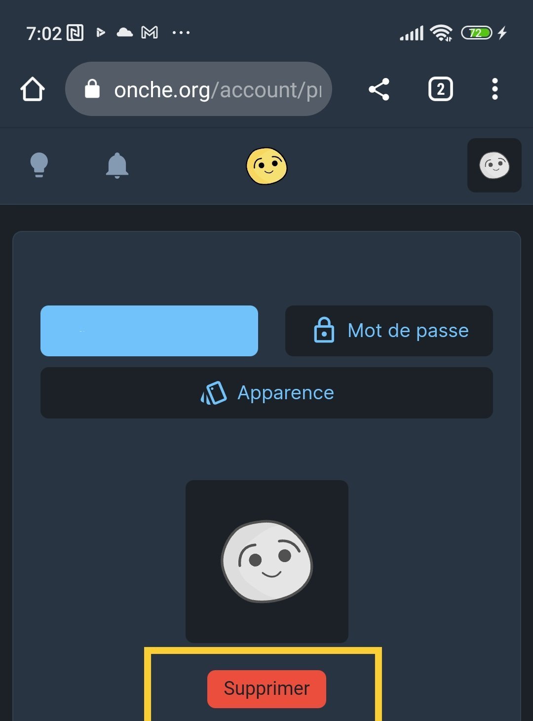On peut désormais suprimmer son pseudo onche sur Onche, votre espace de ...