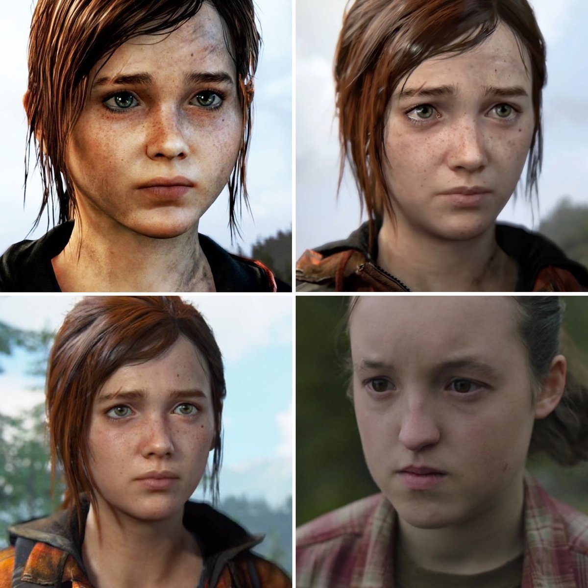 [Photo] Le visage d'Ellie dans les différentes versions de TLoU sur le ...