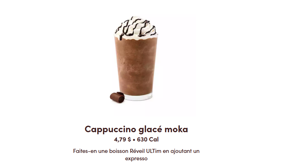 [Photo] C'est indécent les calories des boissons dans les fast-food ...