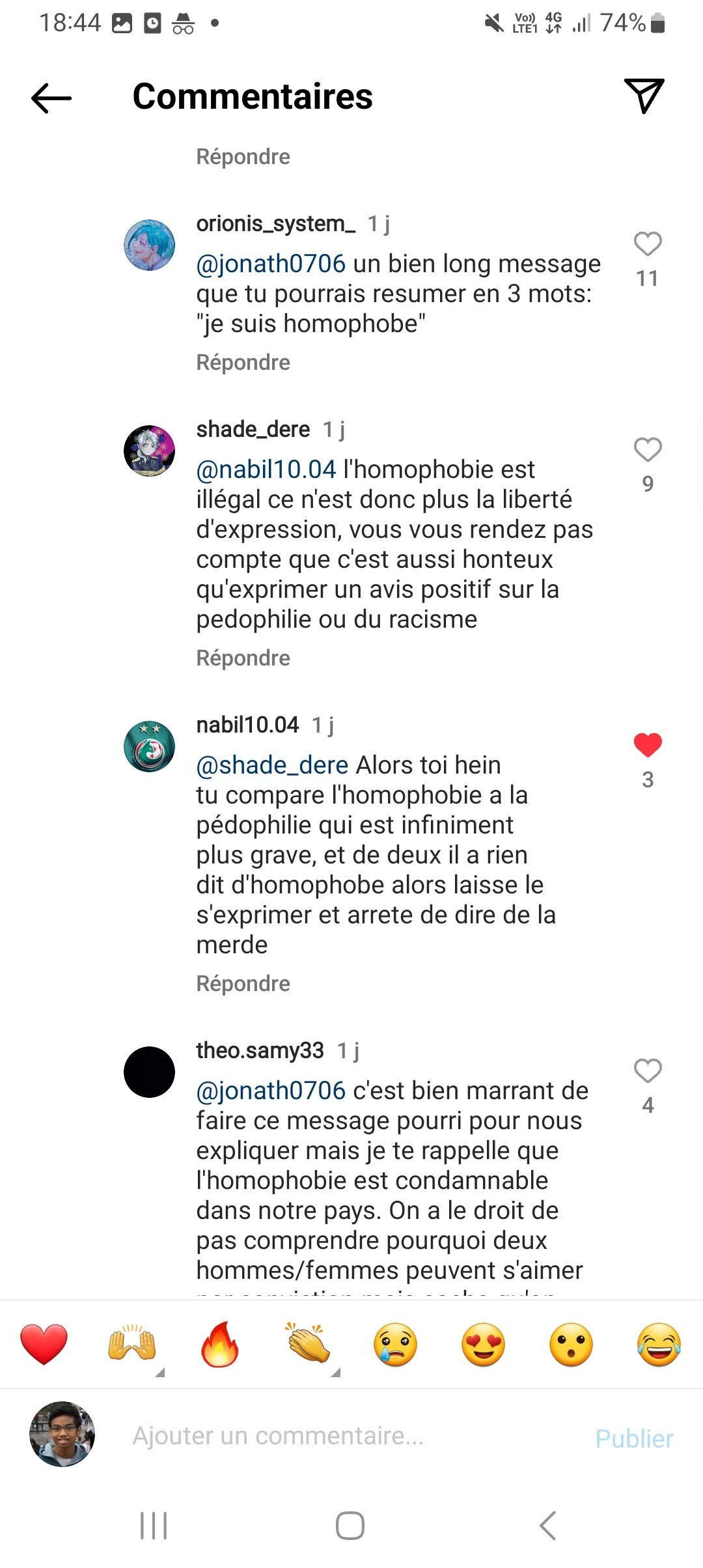 [INSTA] Je crée un DRAMA sous une publication avec le pavé abstention ...