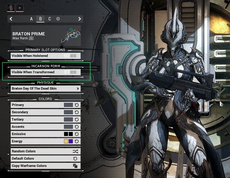 [Suggestion] Add a toggle option for Incarnon transformation visual - Art, Animation, & UI ...
