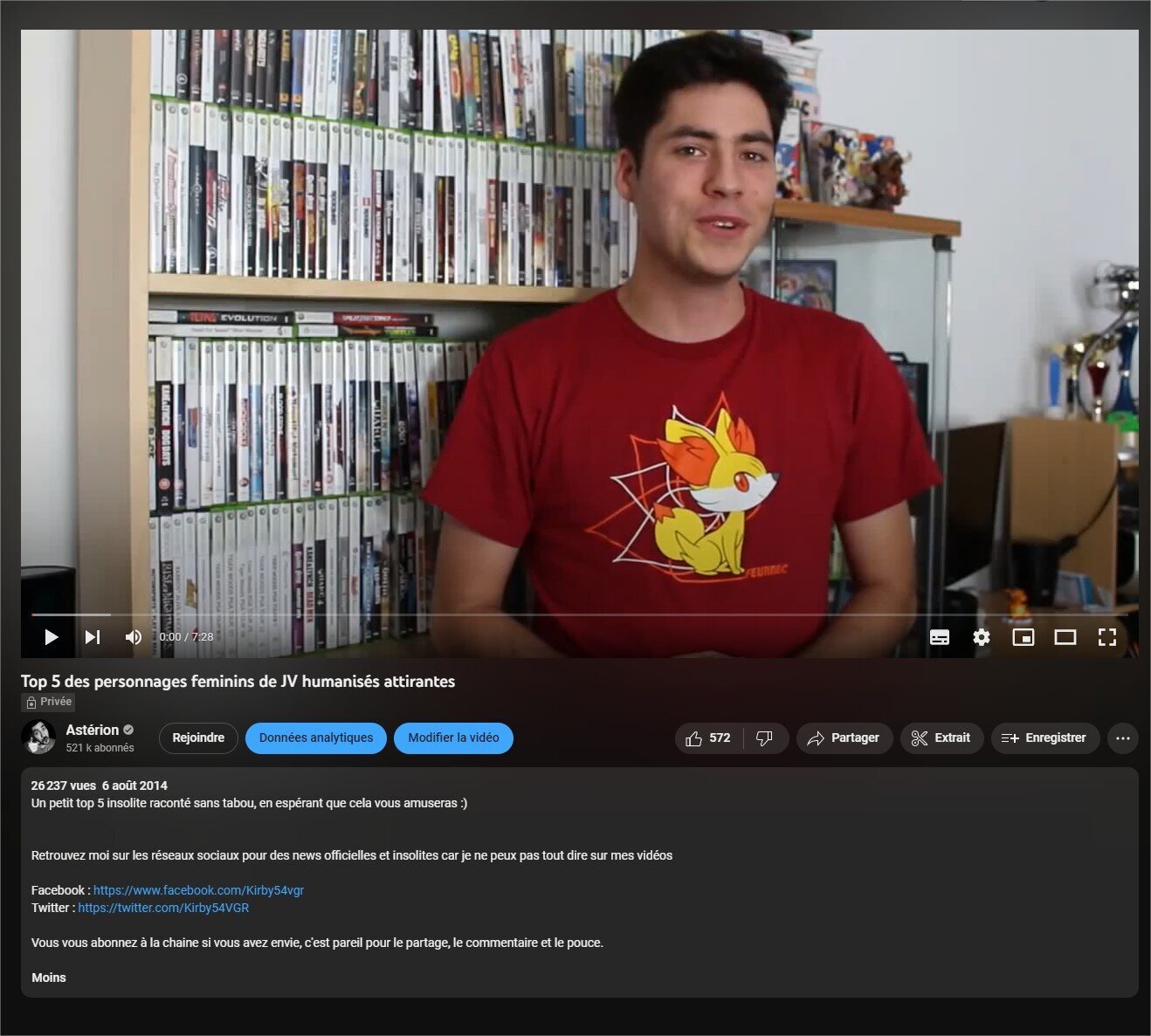 AYAAAA ASTERION a remis en LIGNE sa video sur les PERSOS de JV SEXY sur ...