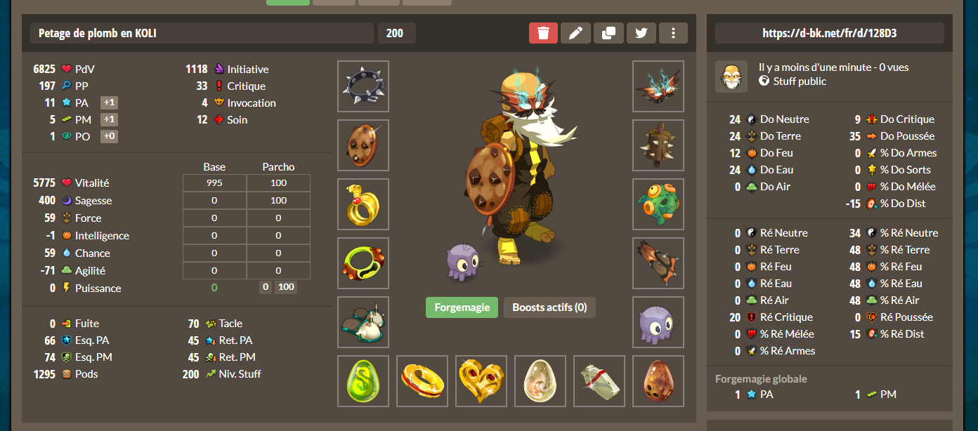 L'enu 7k pv 50% qui fait durer - Forum - DOFUS, le MMORPG stratégique.