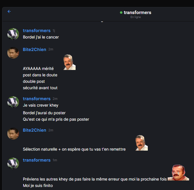 [ALERTE] Je vous annonce que le khey transformers a un cancer. sur Onche