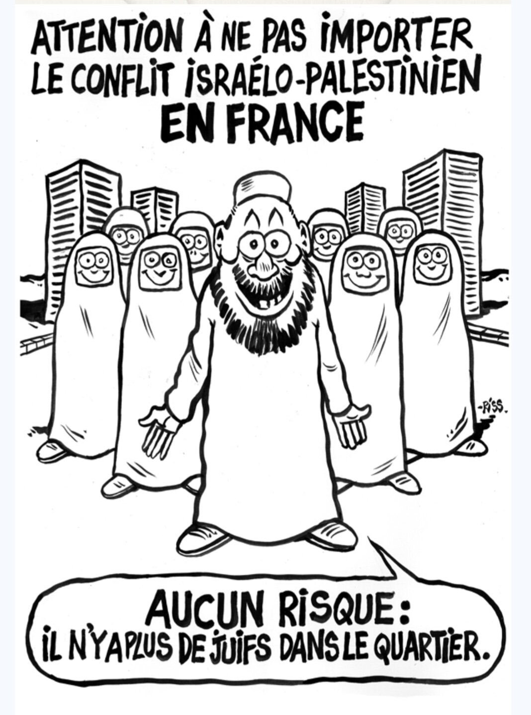 la dernier dessin de Riss dans Charlie Hebdo sur le forum Blabla 18-25 ...