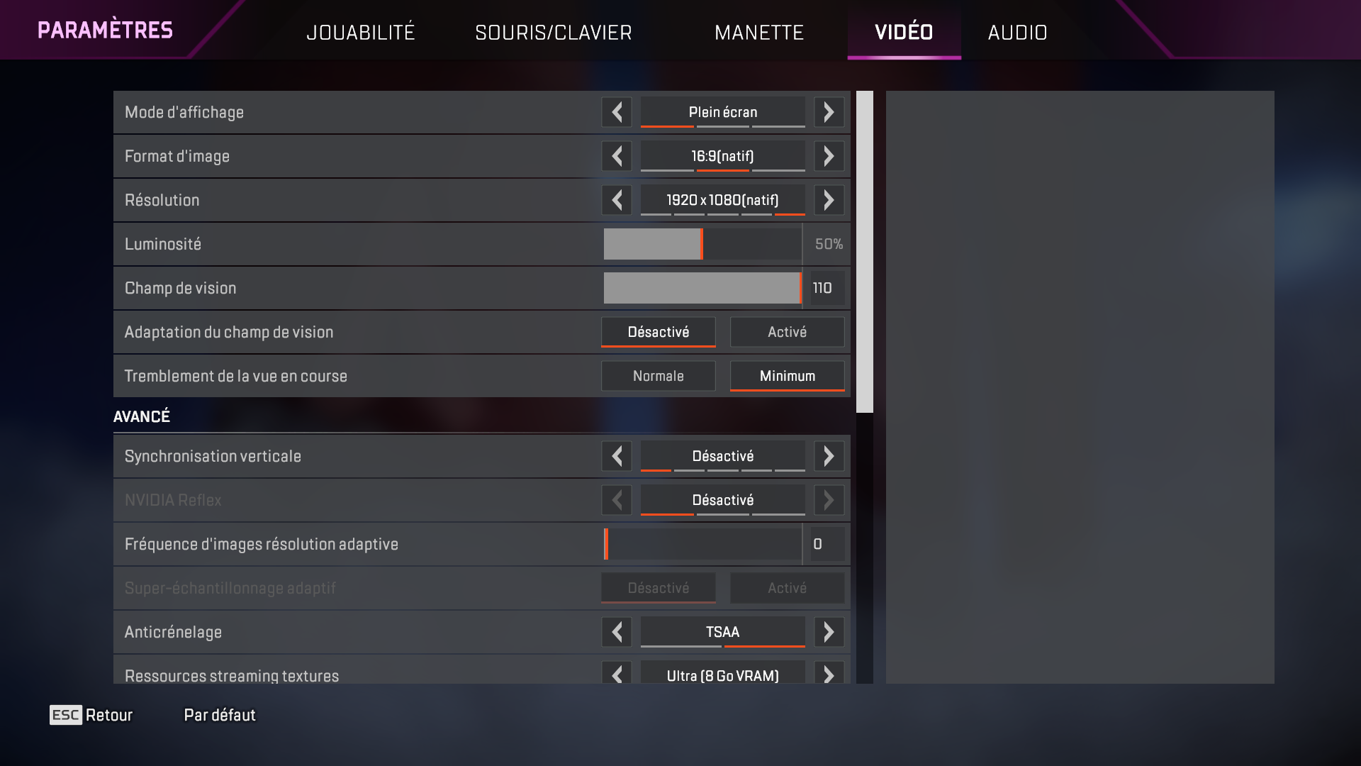 Impossible d'activer NVIDIA reflex sur le forum Apex Legends - 31-10 ...