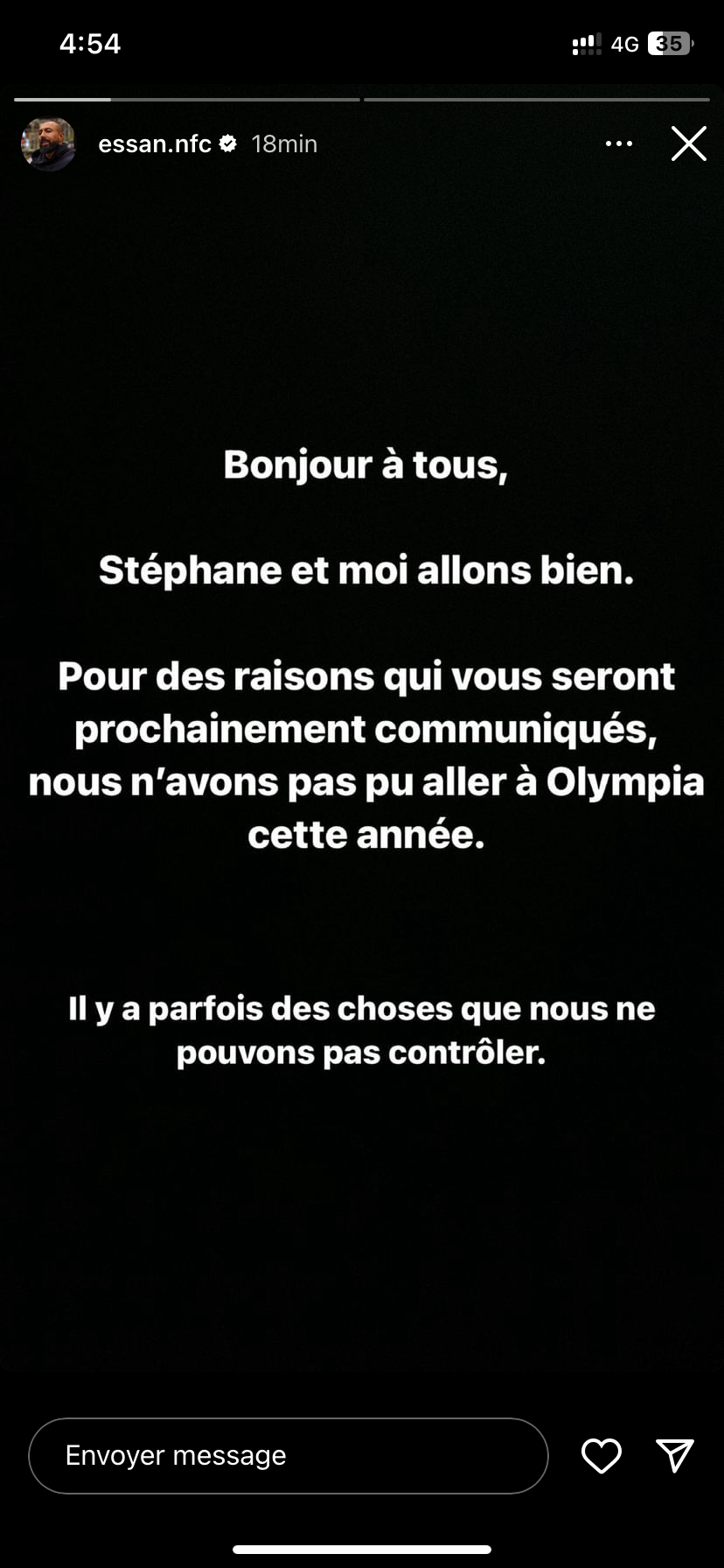 ALERTE - Stephane MATALA 🇫🇷 ne s’est pas présenté à OLYMPIA !! sur ...
