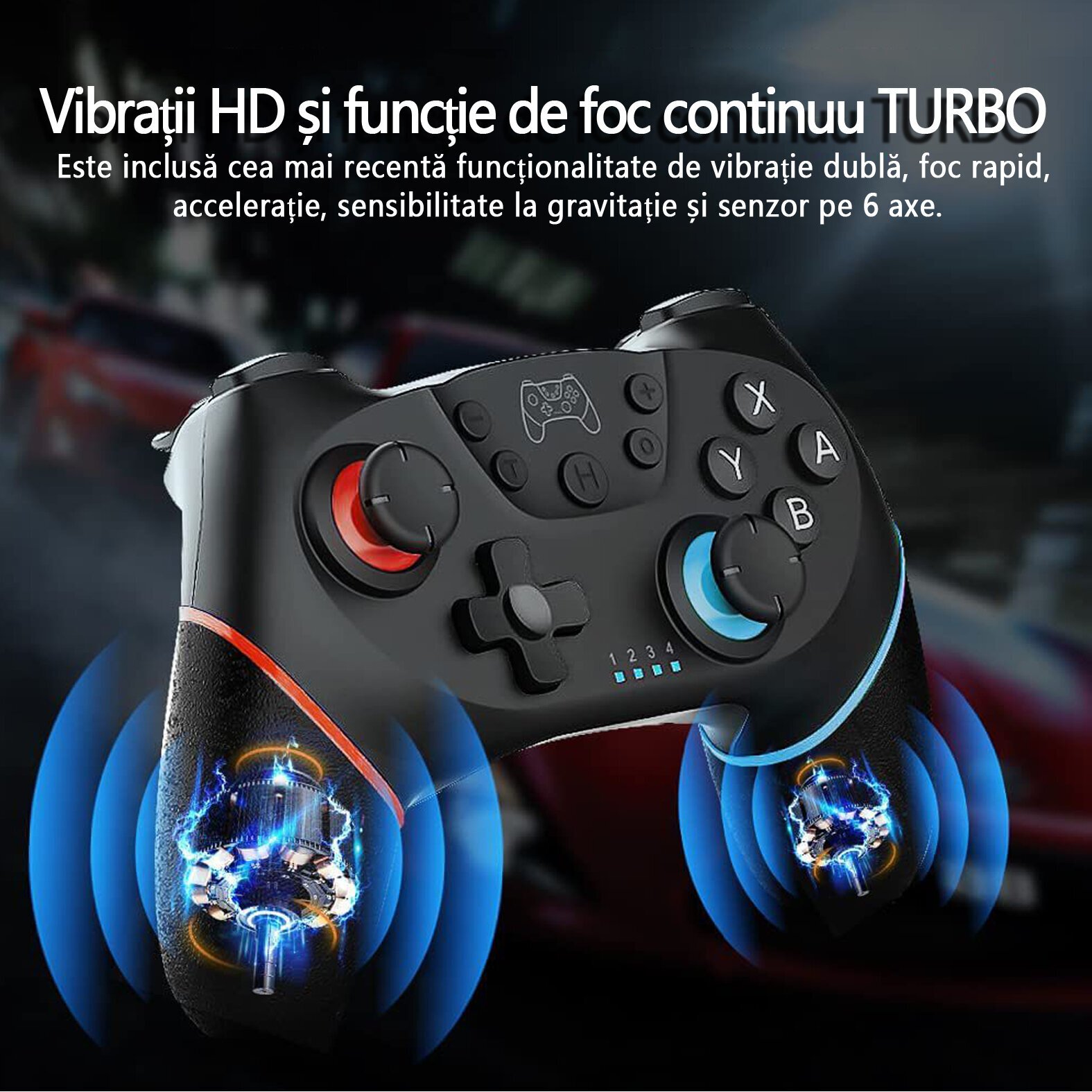 Set 2 Gamepad Joystick Controller Nintendo Switch, Functie Turbo, 6axe ...