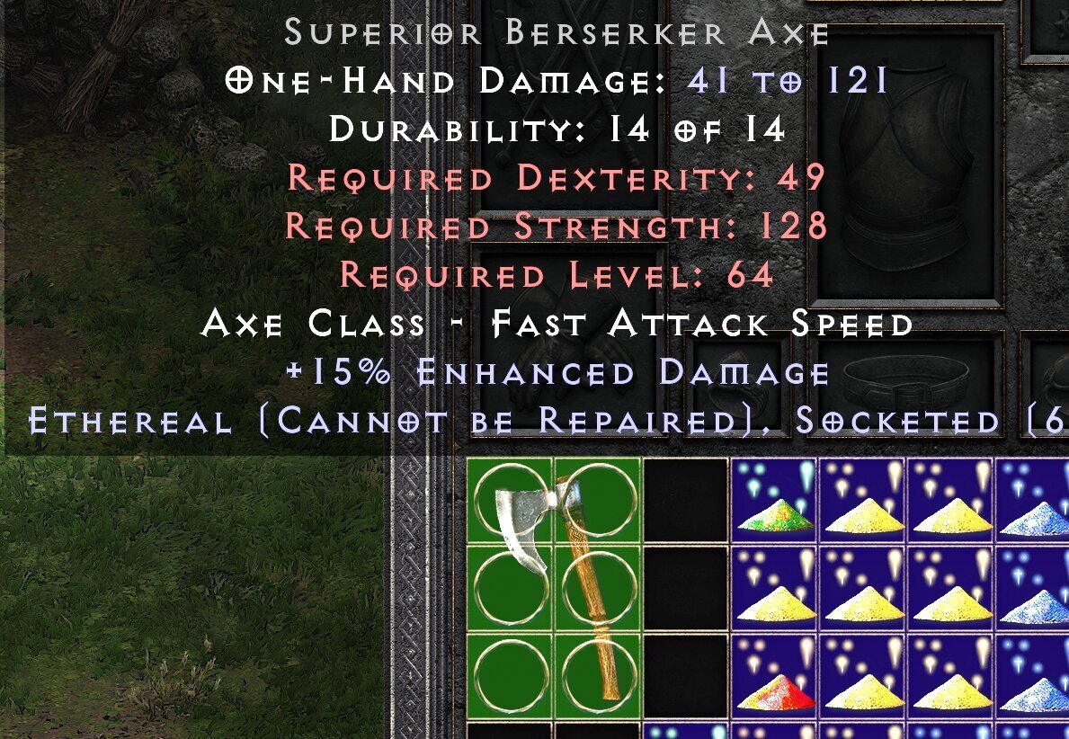 Berserker Axe Eth 15ed 6s - Topic - d2jsp