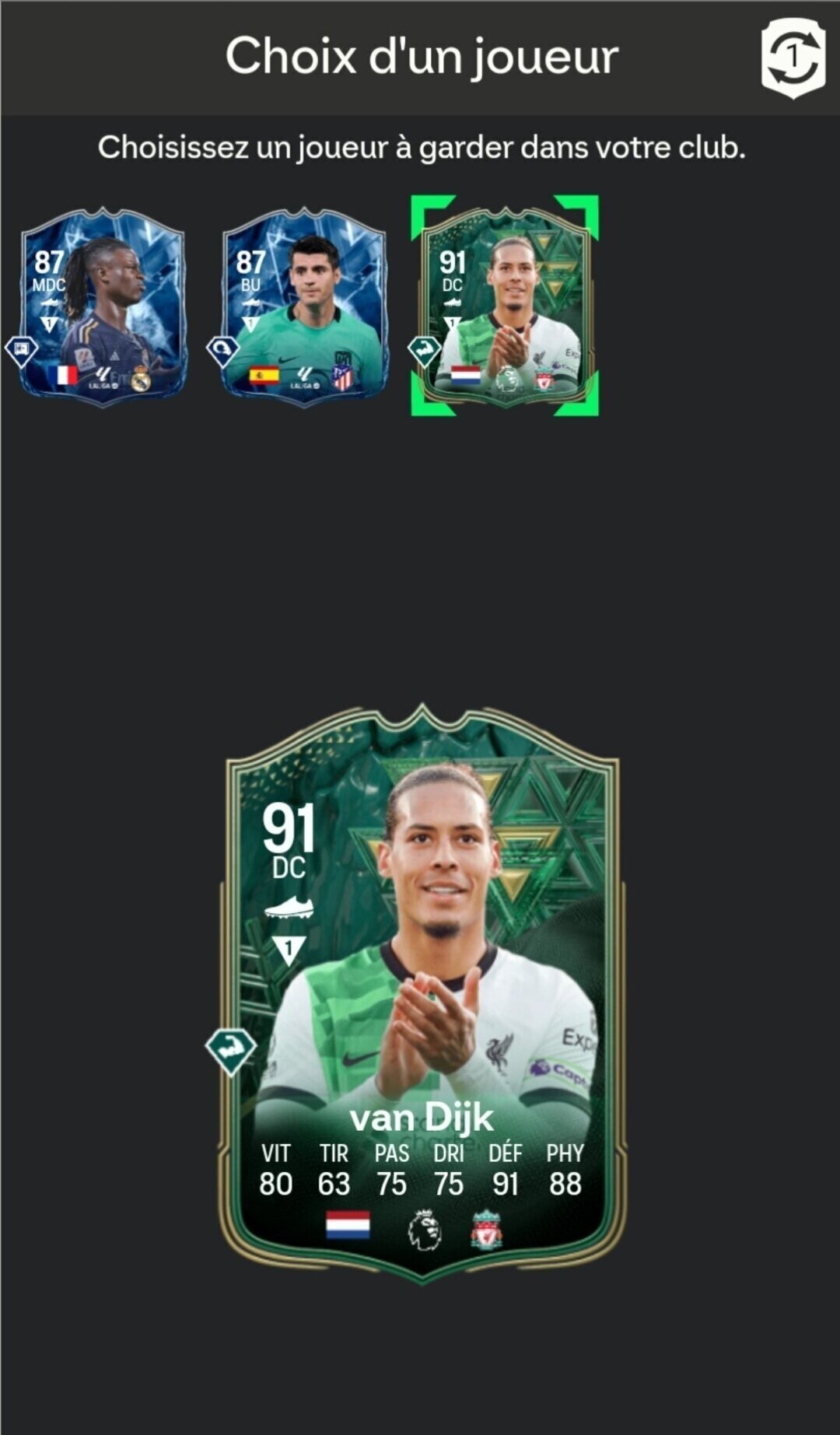 Choix Joueur TOTGS, Jokers Hiver ou Duel FC 87+ sur le forum Ultimate Team - 13-02-2024 21:02:08 ...