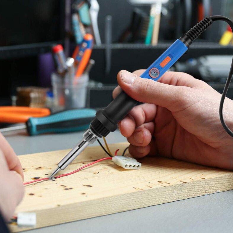 Set fier de lipit cu temperatura reglabila, Yulinland, 15 in 1, 60 W ...