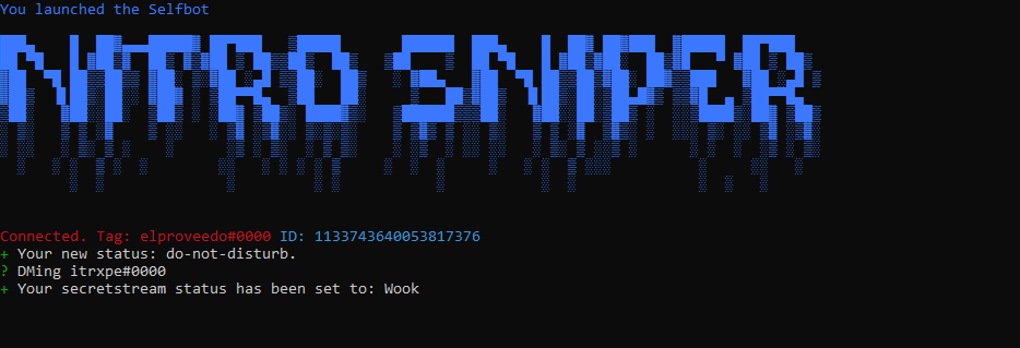 GitHub - Cyronw/nitro-sniper: Multifunction selfbot allowing you to snipe nitros when you are ...