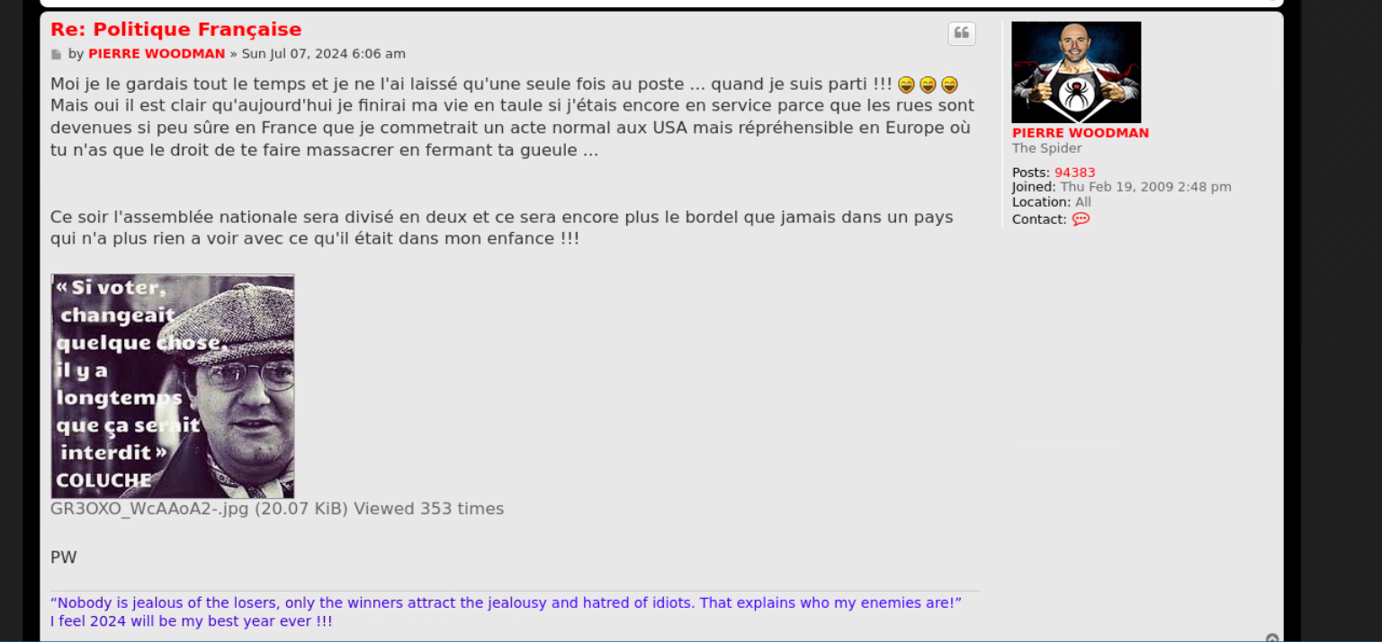 Pierre Woodman : " Si j'étais resté FLIC je serai en PRISON aujourd'hui ...
