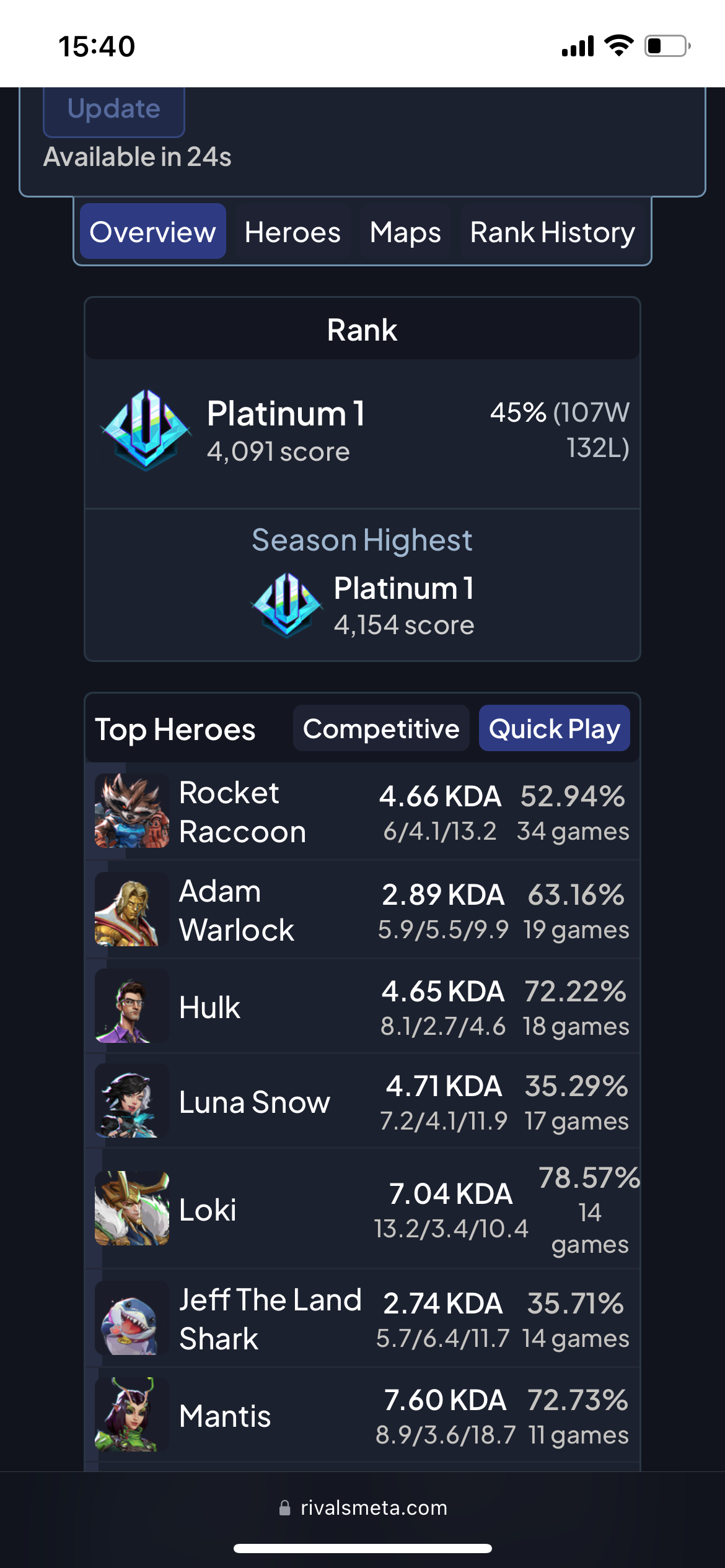 J'ai créé un tracker pour Marvel Rivals sur le forum Marvel Rivals - 27 ...