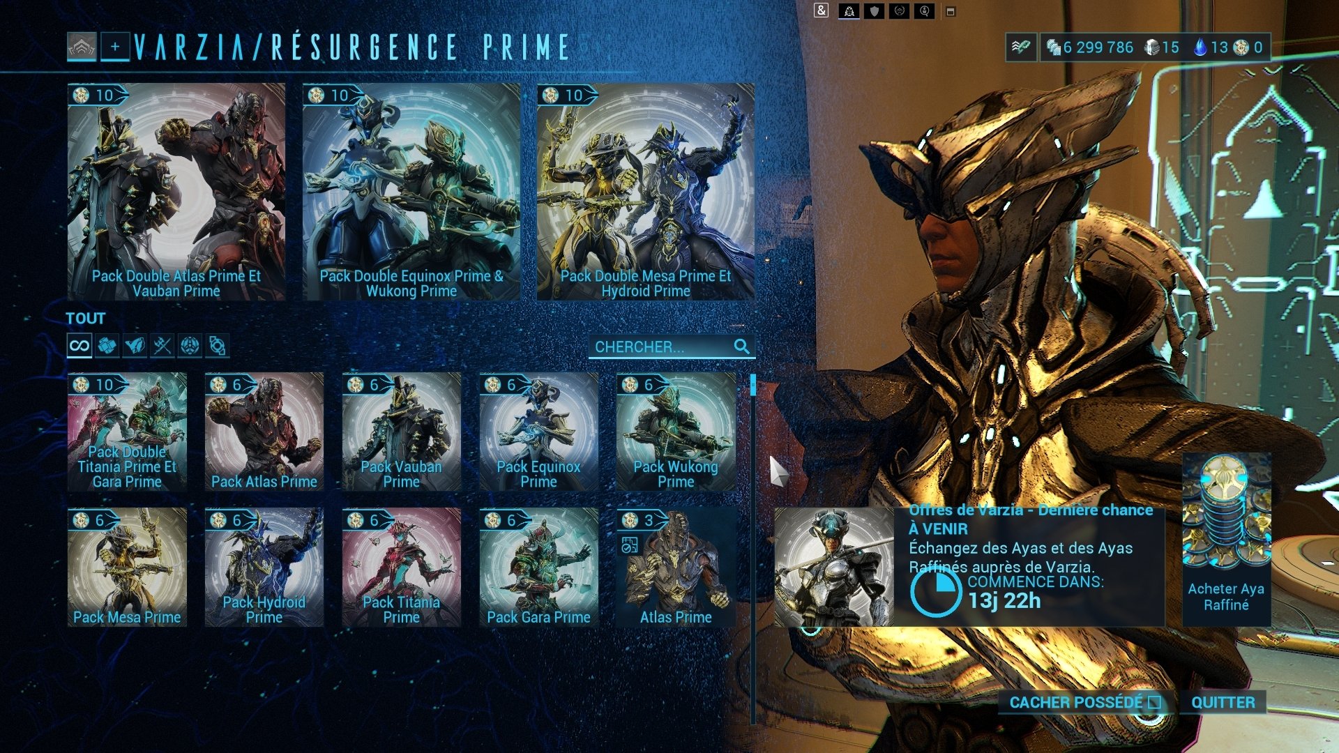 Pourquoi chez varzia c'est toujours la même chose sur les prime ...