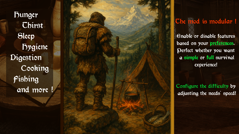 Core Survival (Needs - Cooking - Fishing) at Oblivion Remastered Nexus ...