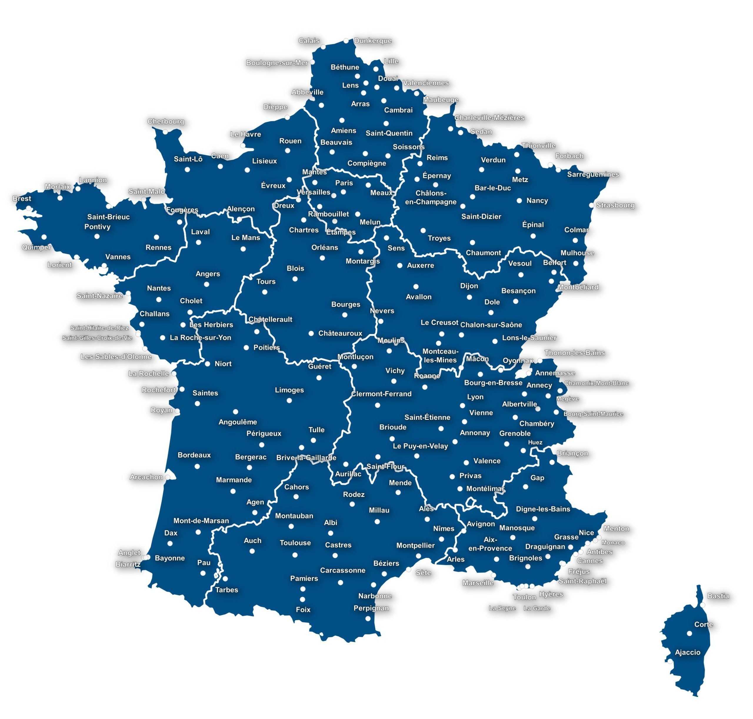 Les villes chefs lieux d’agglomération en France ! sur le forum Blabla ...