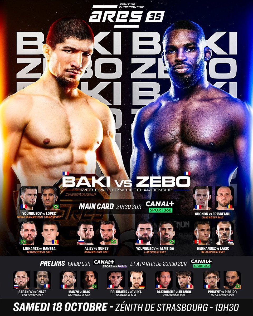 UFC Vancouver : RDR VS Allen // ARES 35 : Baki VS Zebo sur le forum ...