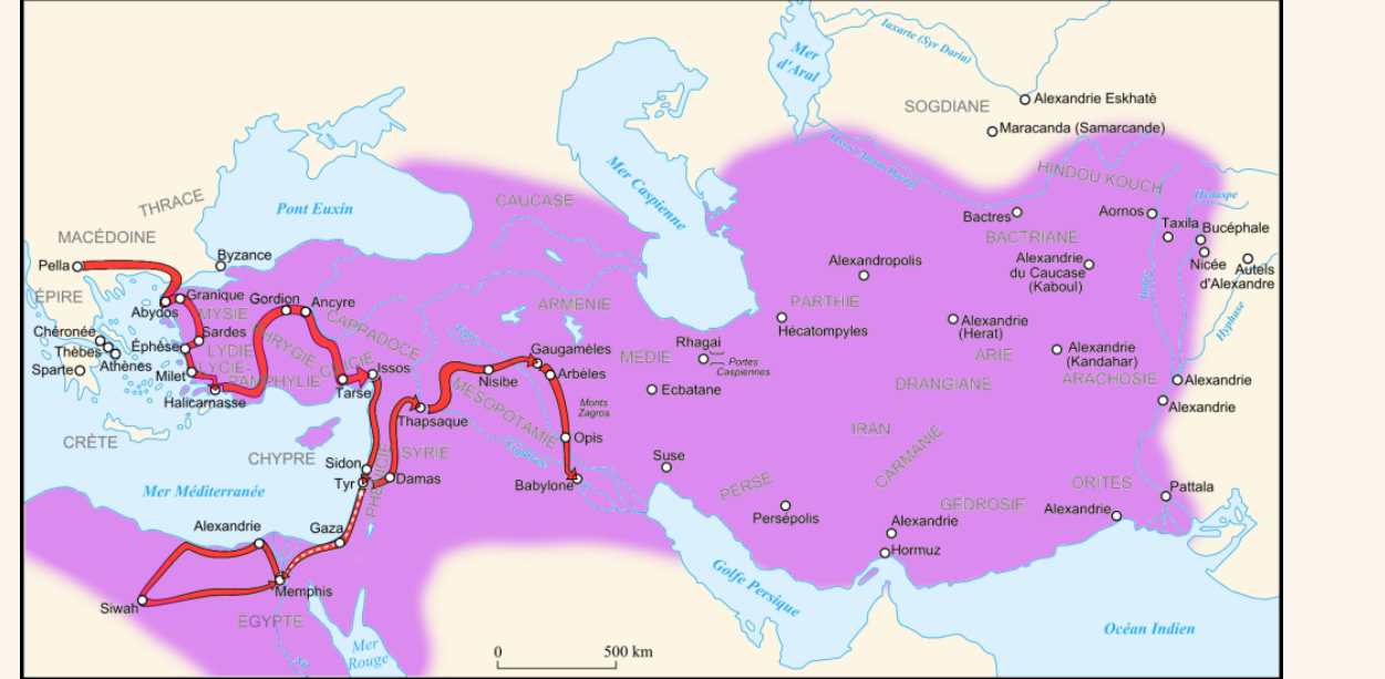 Il y a un chapitre oublié dans la grande conquête d'Alexandre le Grand ...