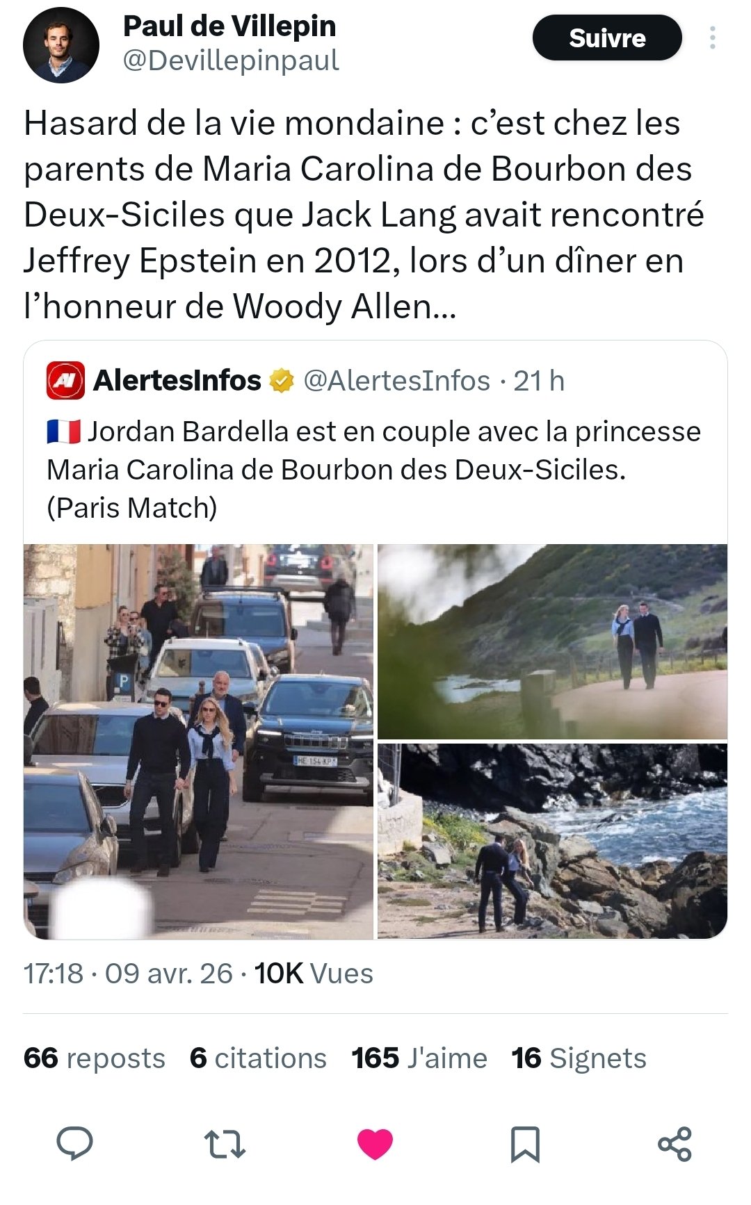 JACK LANG a rencontré J. EPSTEIN et Woody Allen à un repas de la ...