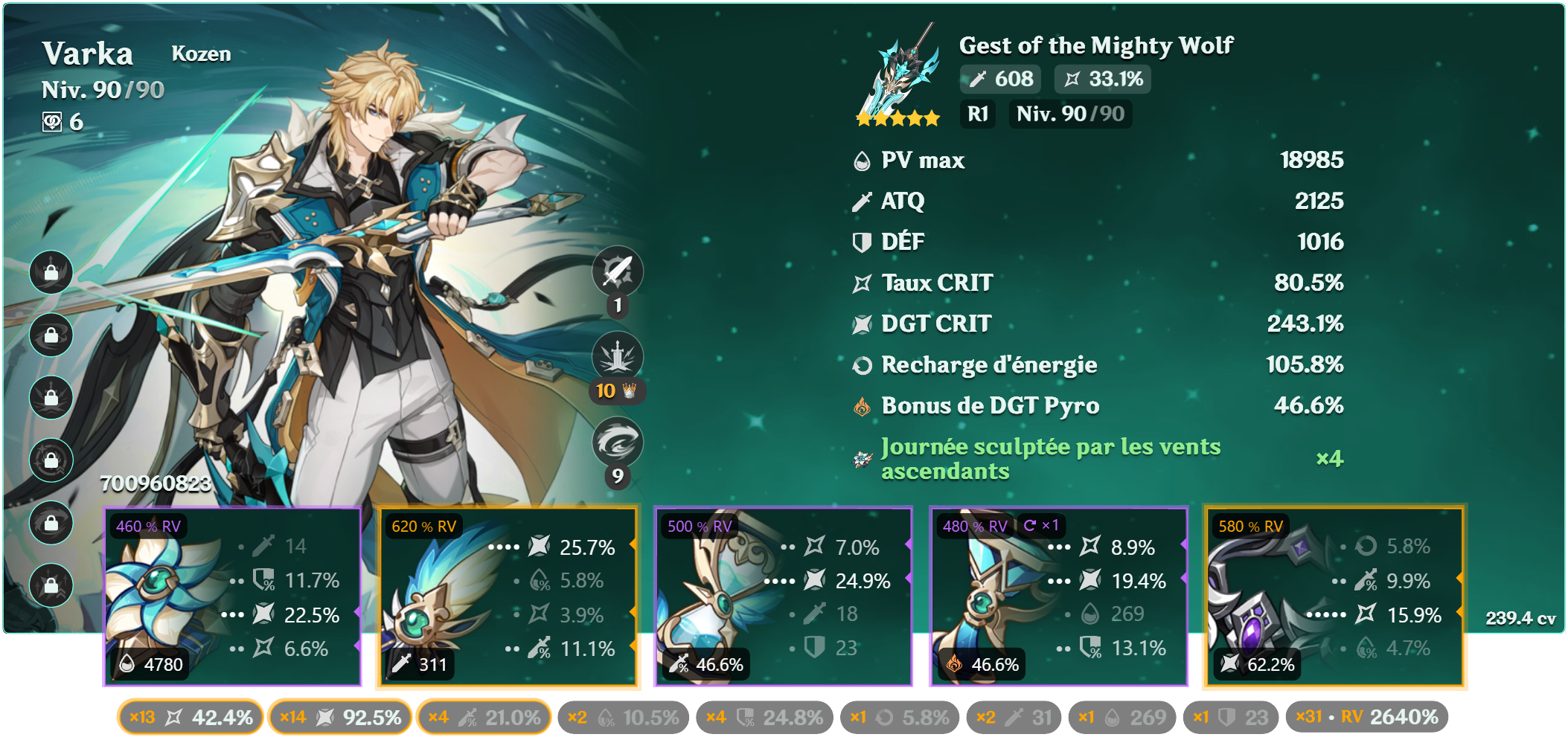 J'ai le meilleur Varka du forum sur le forum Genshin Impact - 03-06 ...