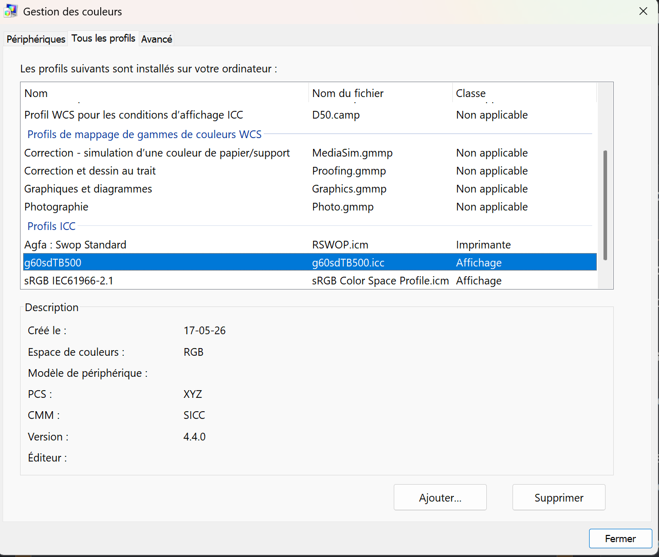 calibration HDR windows sur le forum Hardware - 07-06-2026 21:36:10 ...