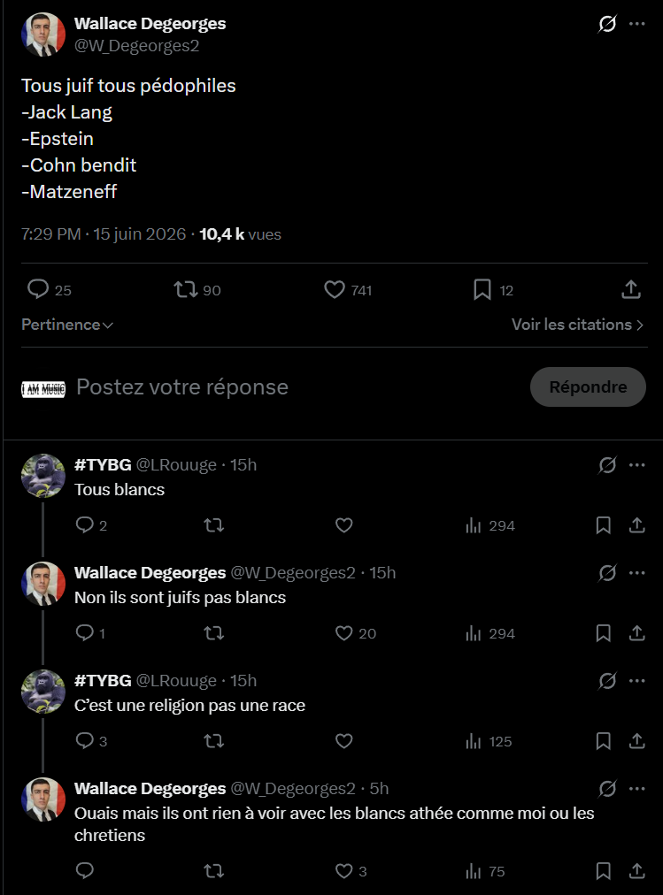 BMG ? JUIF n'est pas BLANC sur le forum Blabla 18-25 ans - 16-06-2026 ...