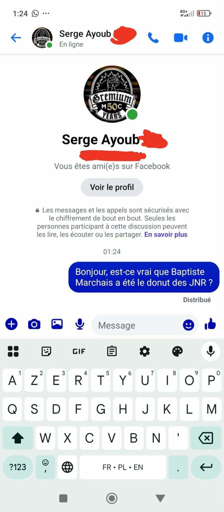 [PHOTO] je contacte SERGE AYOUB à propos du DONUT, sa réponse est ...